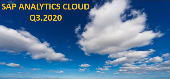 SAP ANALYTICS CLOUD Q3.2020 – Óscar Gómez Huertas – Consultor SAP